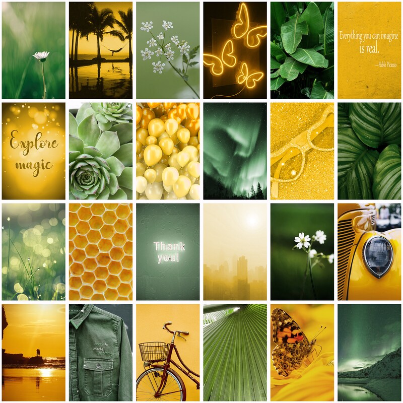 Summer Yellow Collage Kit - Etsy