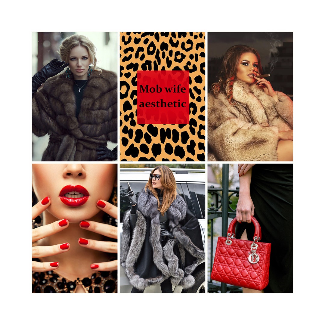 Mob Wife Aesthetic Rich Girl Wall Collage Kit 155 PCS Femme Fatale ...