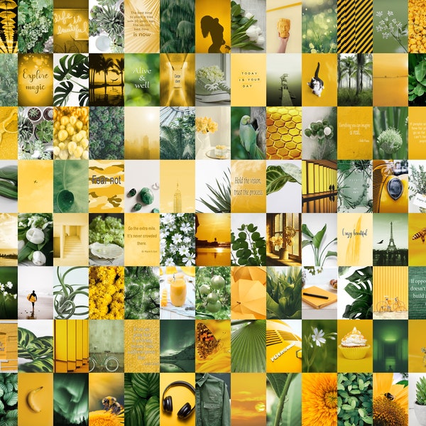 Summer Yellow Collage Kit - Etsy