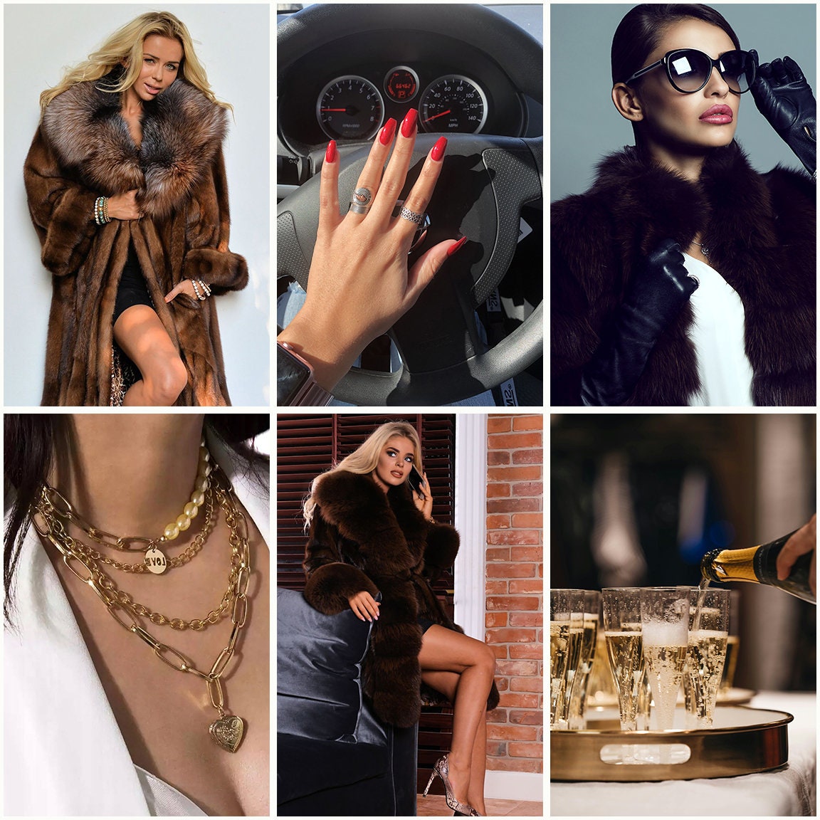 Mob Wife Aesthetic Wall Collage Kit 155 PCS Femme Fatale Prints Dorm ...