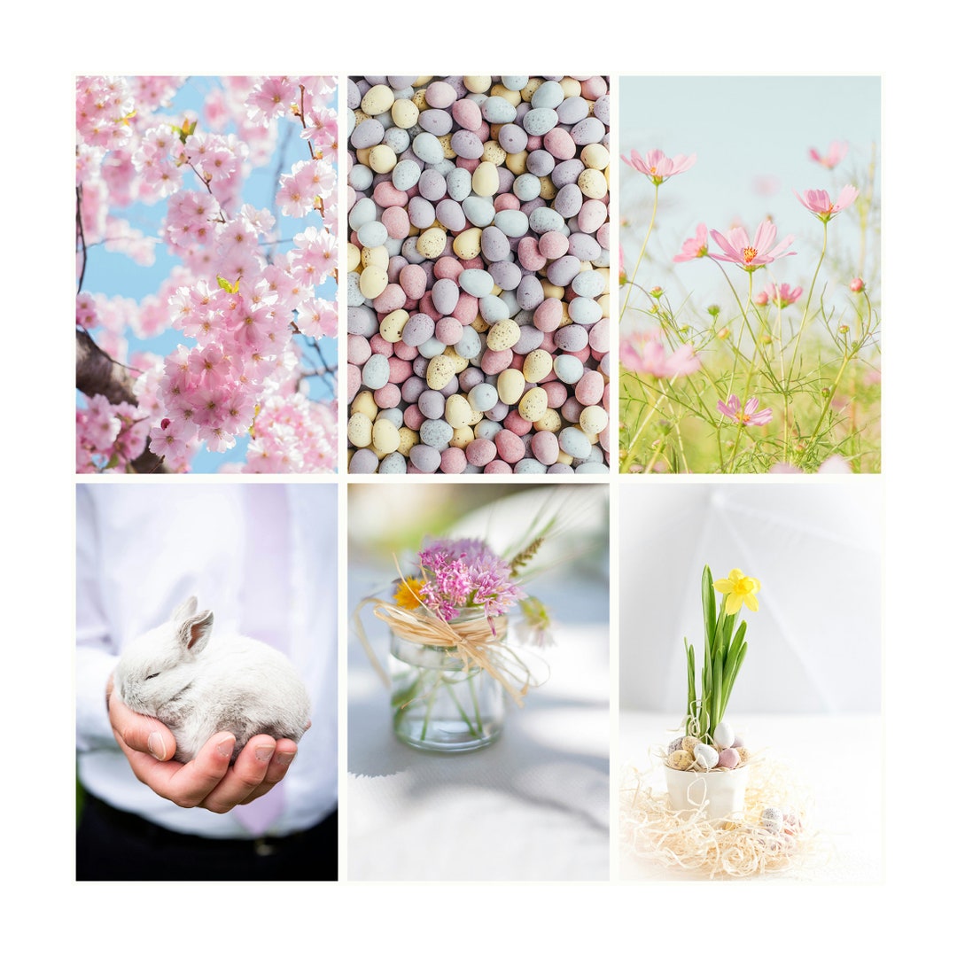 Spring Vision Board Kit Fresh Wall Collage 95 PCS Blossom Prints ...
