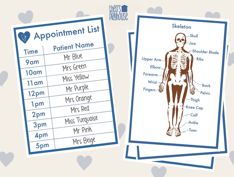 Hospital Dramatic Play Pack Digital Download Montessori - Etsy