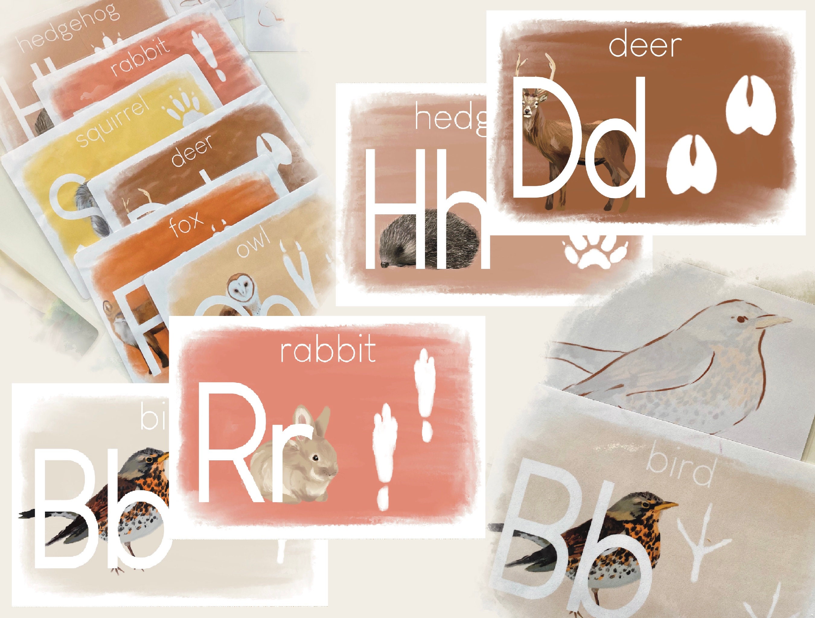 Autumn Woodland Animals Play-dough and Drawing Mats | Digital Download ...