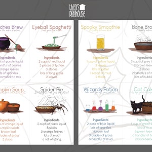 Halloween Mud Kitchen Cards | Digital Download | Montessori | Early ...