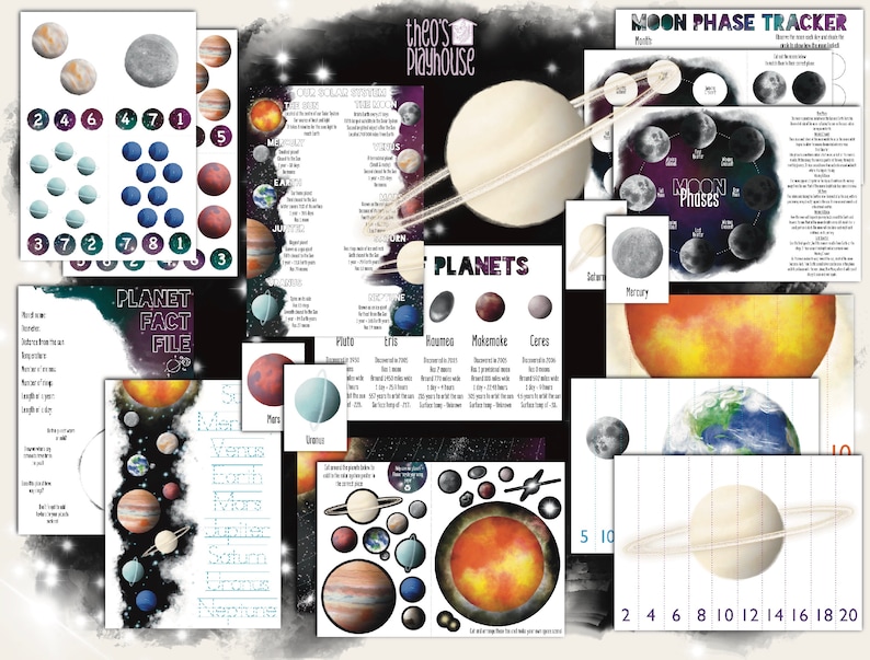 Our Solar System Activity & Learning Pack Digital Download - Etsy