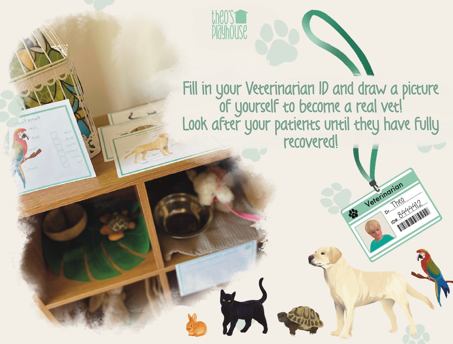 Veterinarian Dramatic Play Pack Digital Download - Etsy