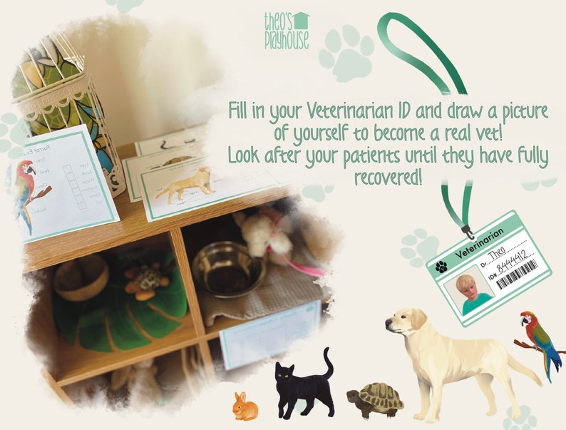 Veterinarian Dramatic Play Pack Digital Download - Etsy