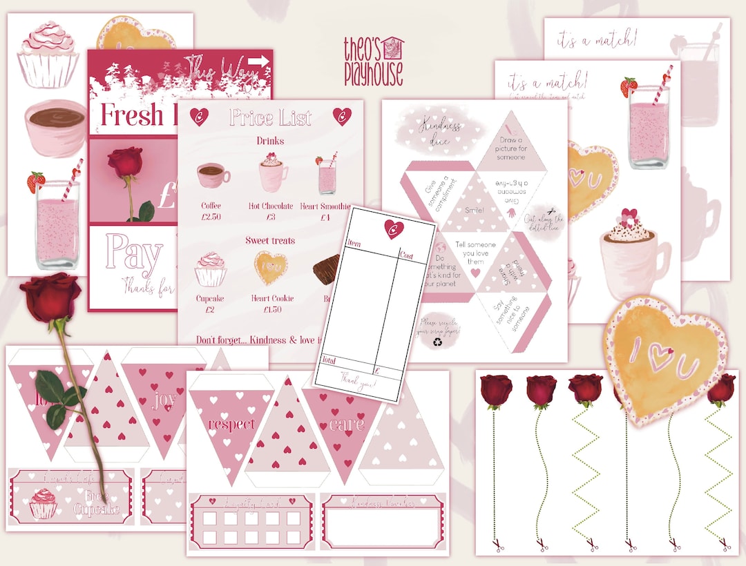 Cupid’s Cafe Dramatic Play Pack | Digital Download | Montessori | Early ...