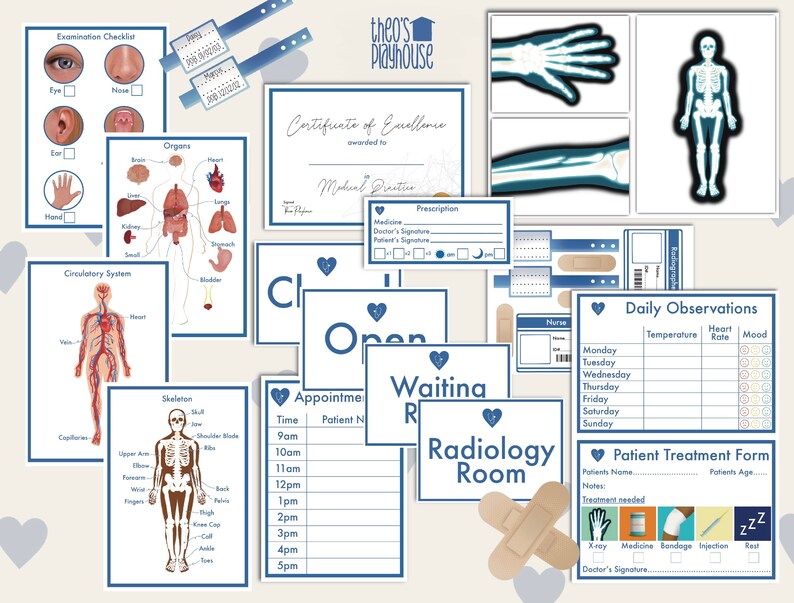 Hospital Dramatic Play Pack Digital Download Montessori - Etsy