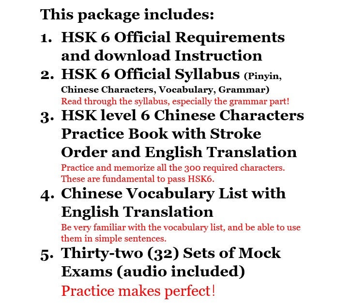 New HSK Level 6 Ultimate Guide With Official Syllabus, Printable ...