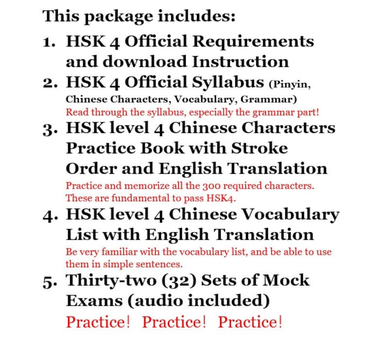 New HSK Level 4 Official Guide With Syllabus, Chinese Characters ...