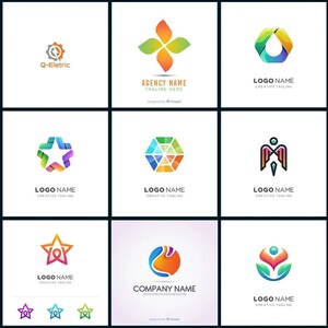 1200 Logo Templates Premium Bundle, Best Current Logo Design Ideas, EPS ...