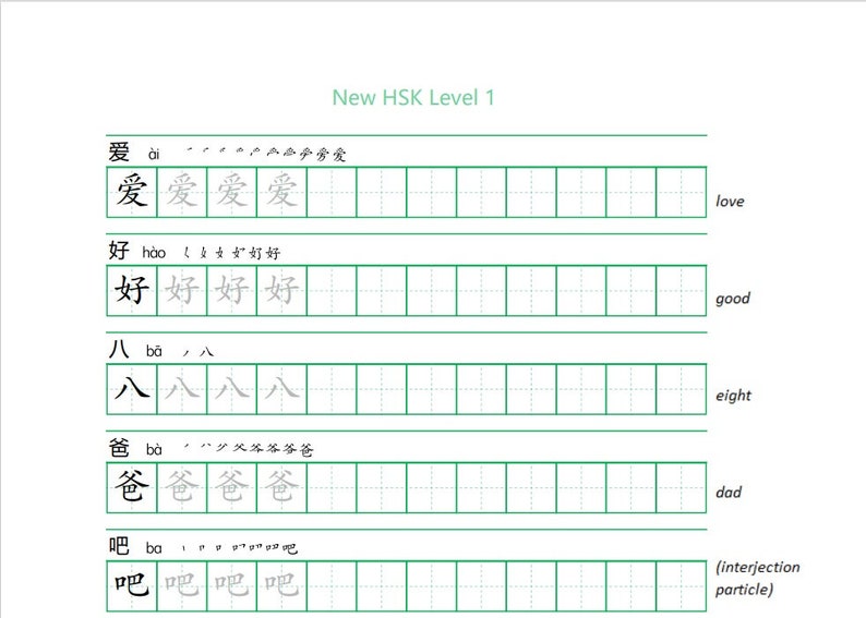 New HSK Level 1 Ultimate Guide With Official Syllabus, Chinese ...