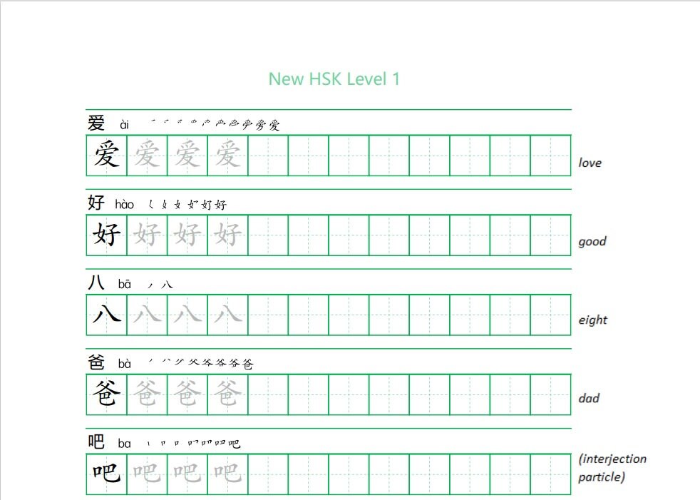 New HSK Level 1 Ultimate Guide With Official Syllabus, Chinese ...