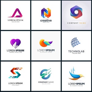 1200 Logo Templates Premium Bundle, Best Current Logo Design Ideas, EPS ...