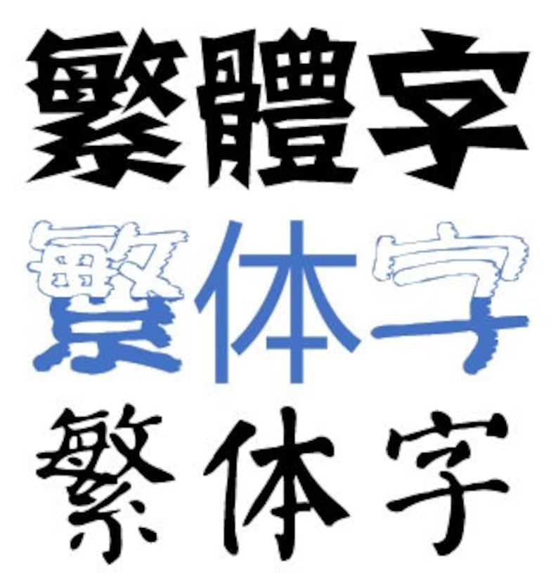 350 Traditional Chinese Font Collection, Instant Download and ...