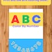 Alphabet Color by Number Coloring Book or Individual Color by Number ...