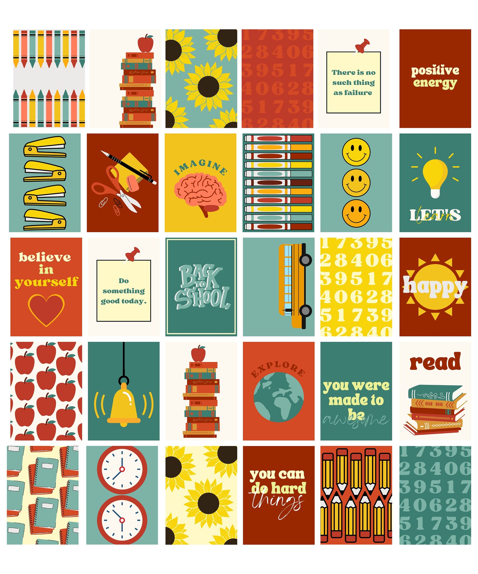 Teacher Wall Art - Digital Prints - Sizes, 4 X 5.5. 3 X 4.5, and PDF - Etsy