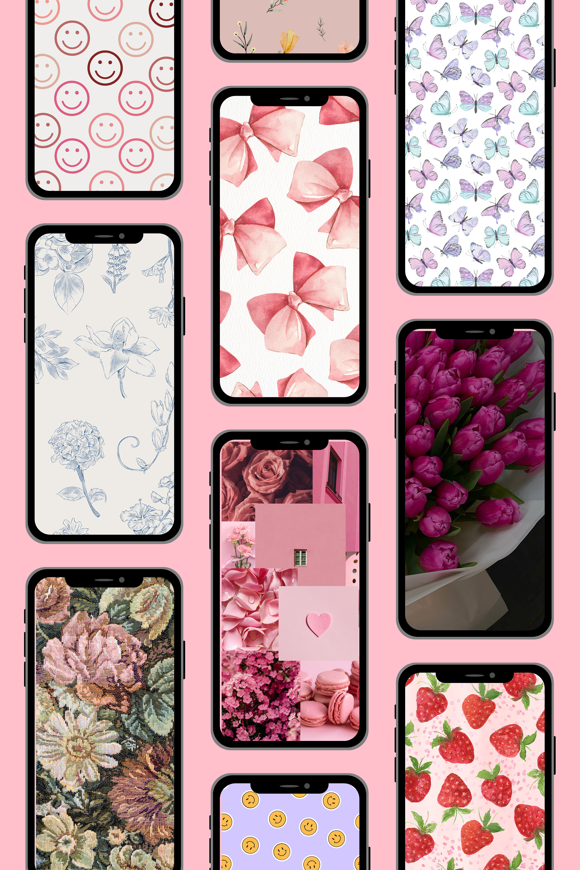 Spring Phone Wallpapers Backgrounds - Set of 20 - Etsy