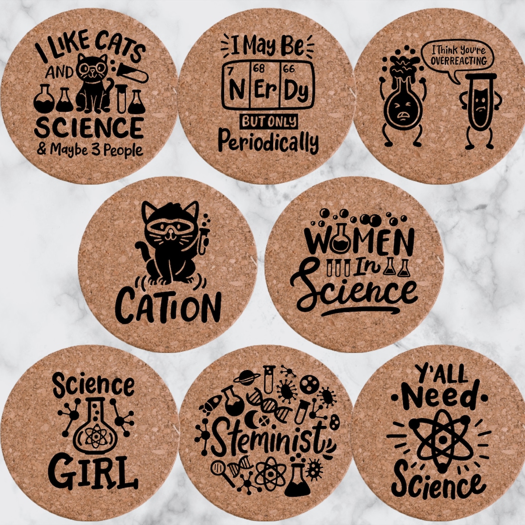Science Cork Coasters | STEM Cork Coasters | Women in Science Cork ...