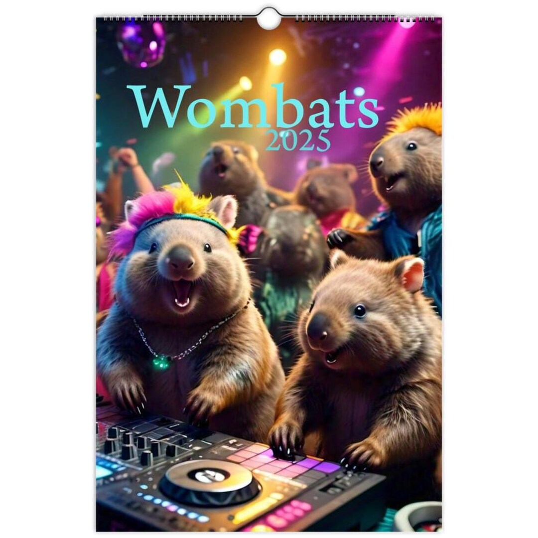 Wombats About Town! Wall Calendar 2025 (US & Canada!) - Etsy UK