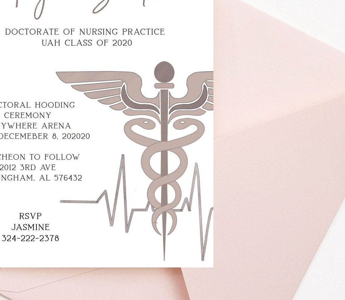 Medical Graduation Invitation | Medical Graduation Party | Editable ...