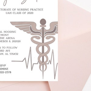 Medical Graduation Invitation | Medical Graduation Party | Editable ...
