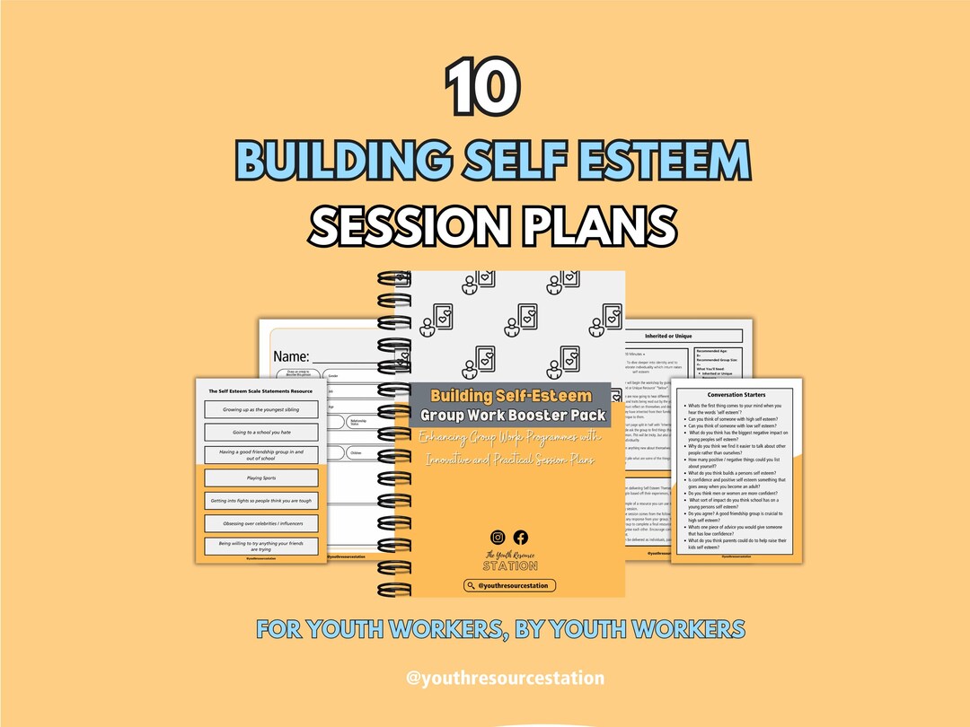 Building Self Esteem Group Work Booster Pack - Youth Work Resource ...