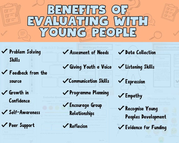 Evaluation Pack - Over 30 Printable Evaluations - Resources for Youth Workers - Quality, Tried ...