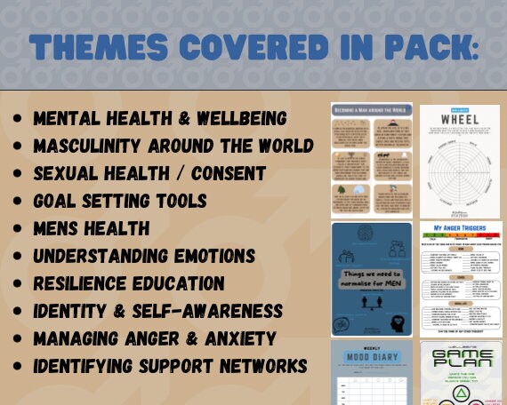 Young Mens Work Resource Pack Work With Teenage Boys Printable ...