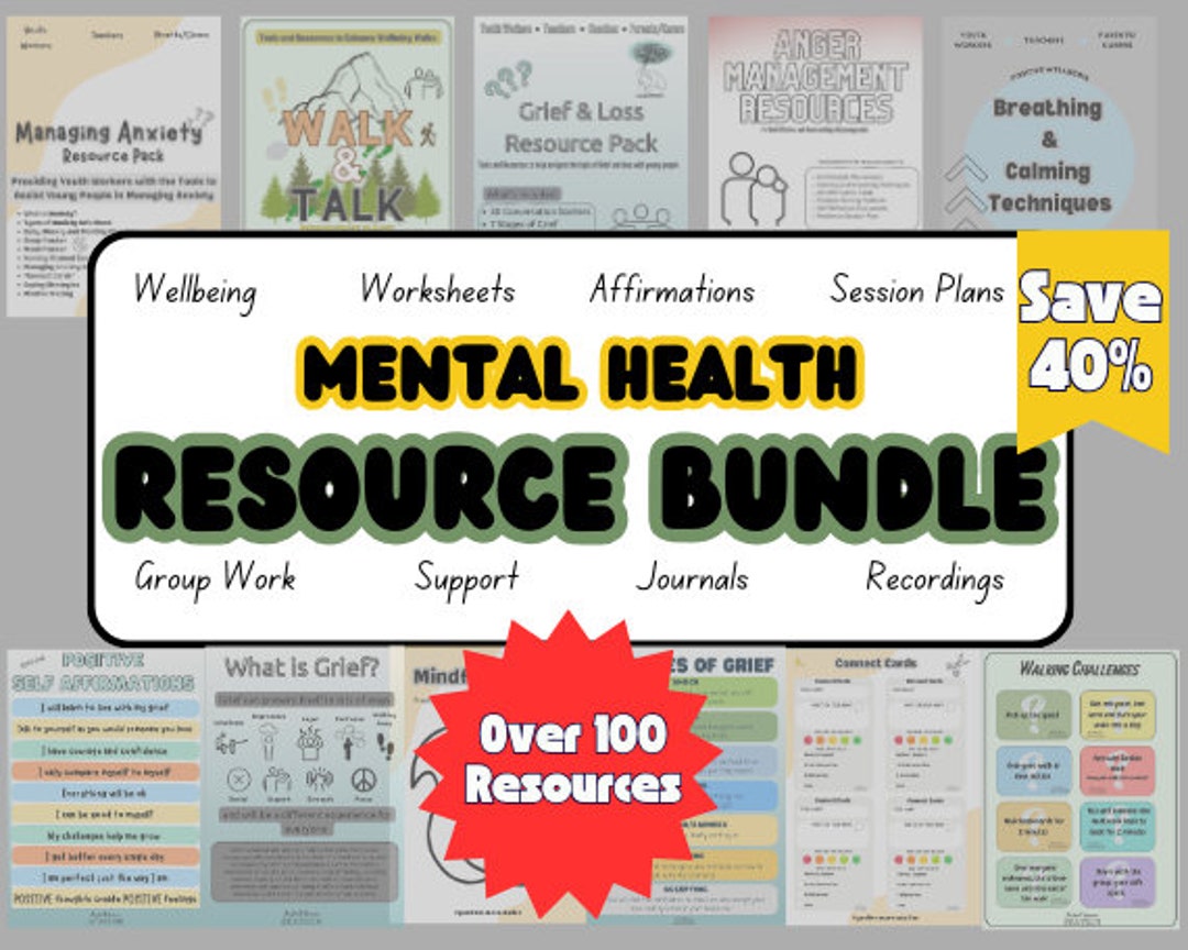 Mental Health Resource Bundle - Youth Work - Child and Youth Care ...