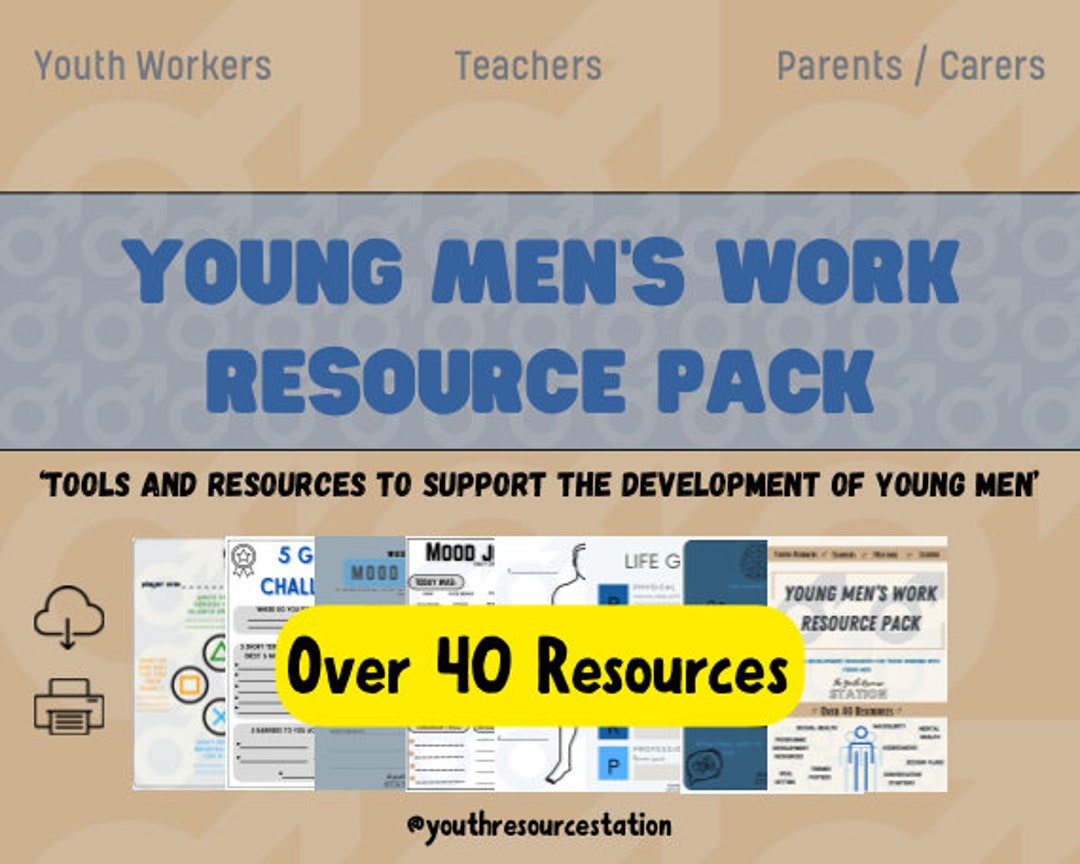 Young Mens Work Resource Pack Work With Teenage Boys Printable ...