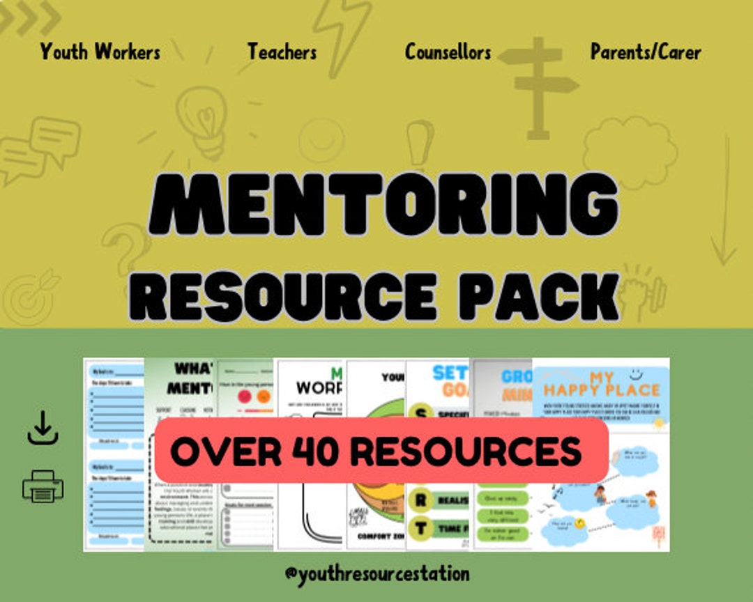 Mentoring Resource Pack - Youth Work Resources - Mental Health Support Pack - Counsellor ...