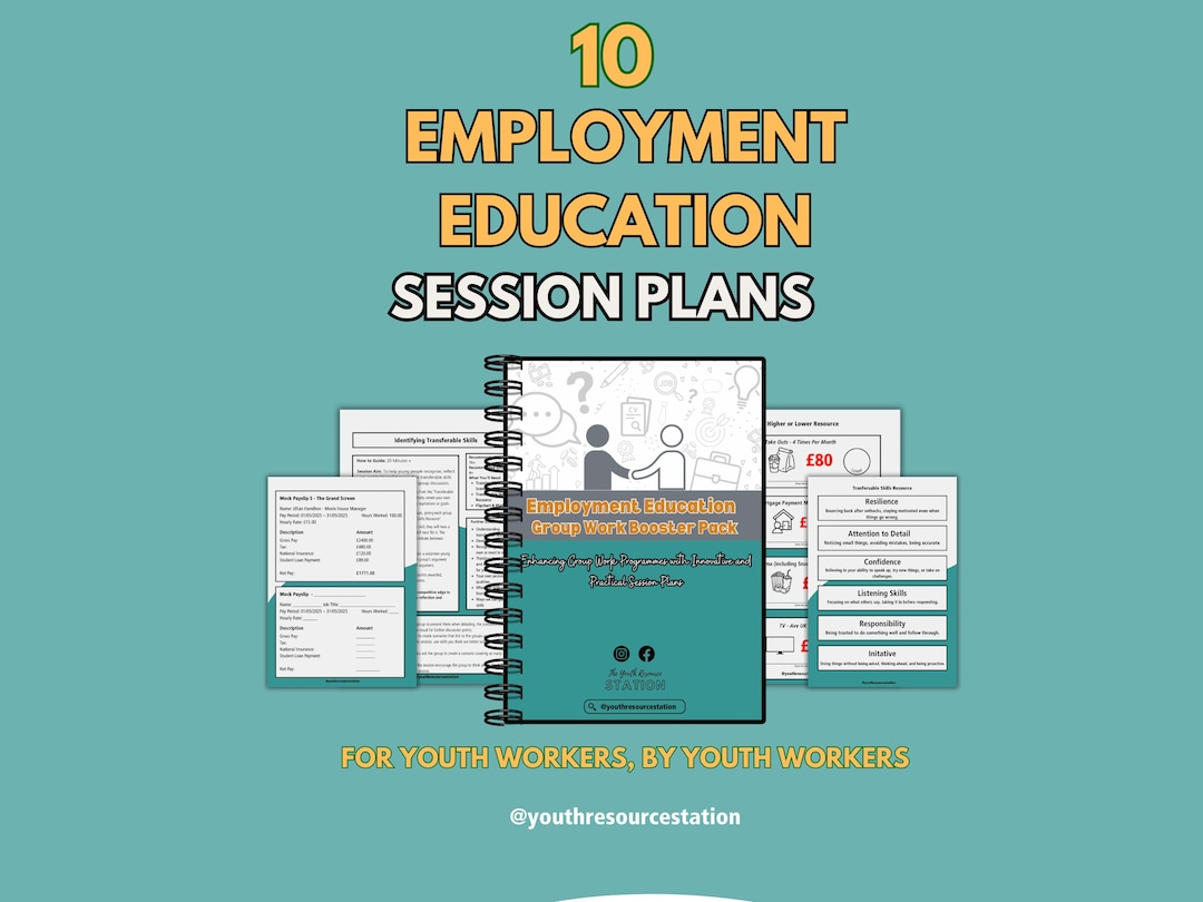Employment Education Group Work Booster Pack - Youth Work Resources ...