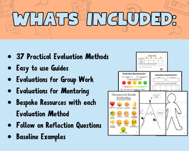 Evaluation Pack - Over 30 Printable Evaluations - Resources for Youth ...