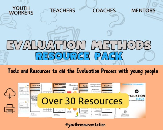 Evaluation Pack Over 30 Printable Evaluations Resources for Youth ...