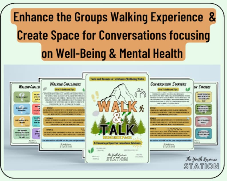Walk and Talk Resource Pack Well-being Walks Youth Work Mindfulness Mental Health Walking ...