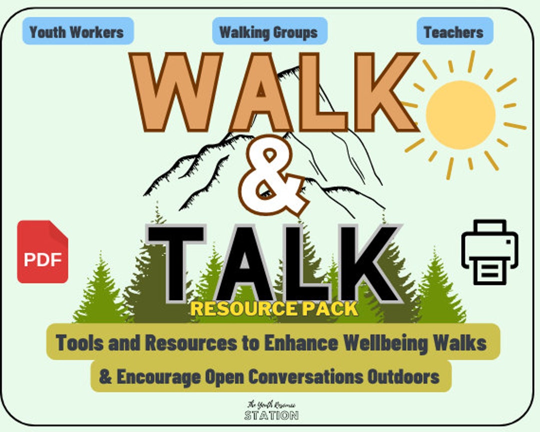 Walk and Talk Resource Pack - Well-being Walks - Youth Work - Mindfulness - Mental Health ...