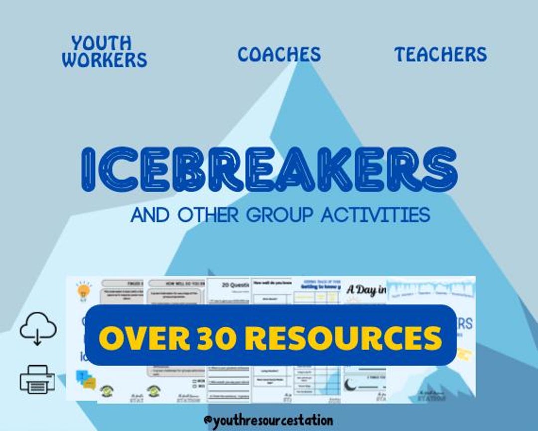 Icebreaker Resource Pack - Fun Games - Group Activities - Youth Workers ...