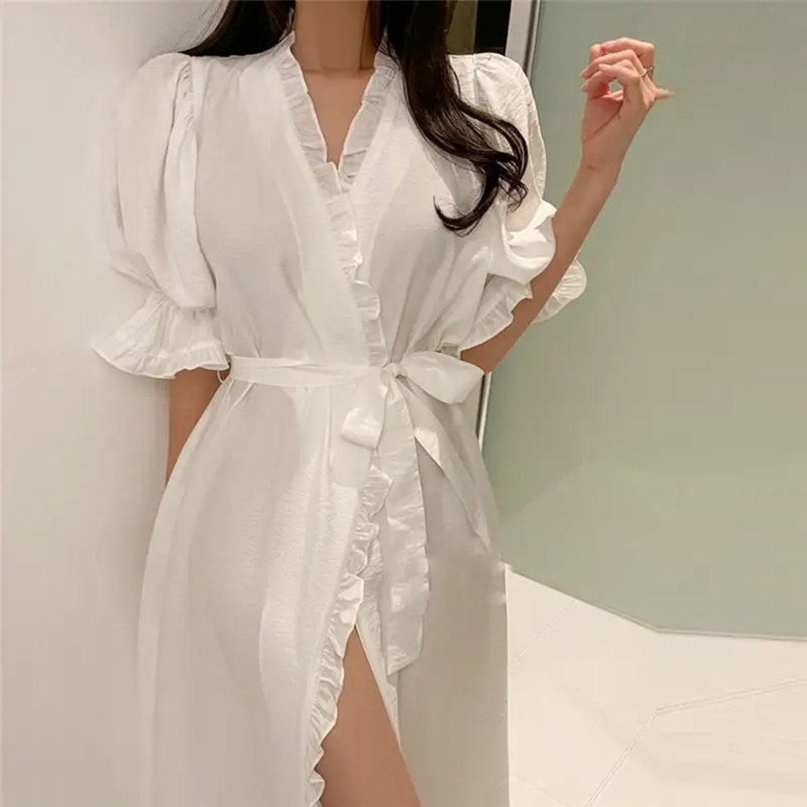 The Rachel Ruffle Robe - Etsy