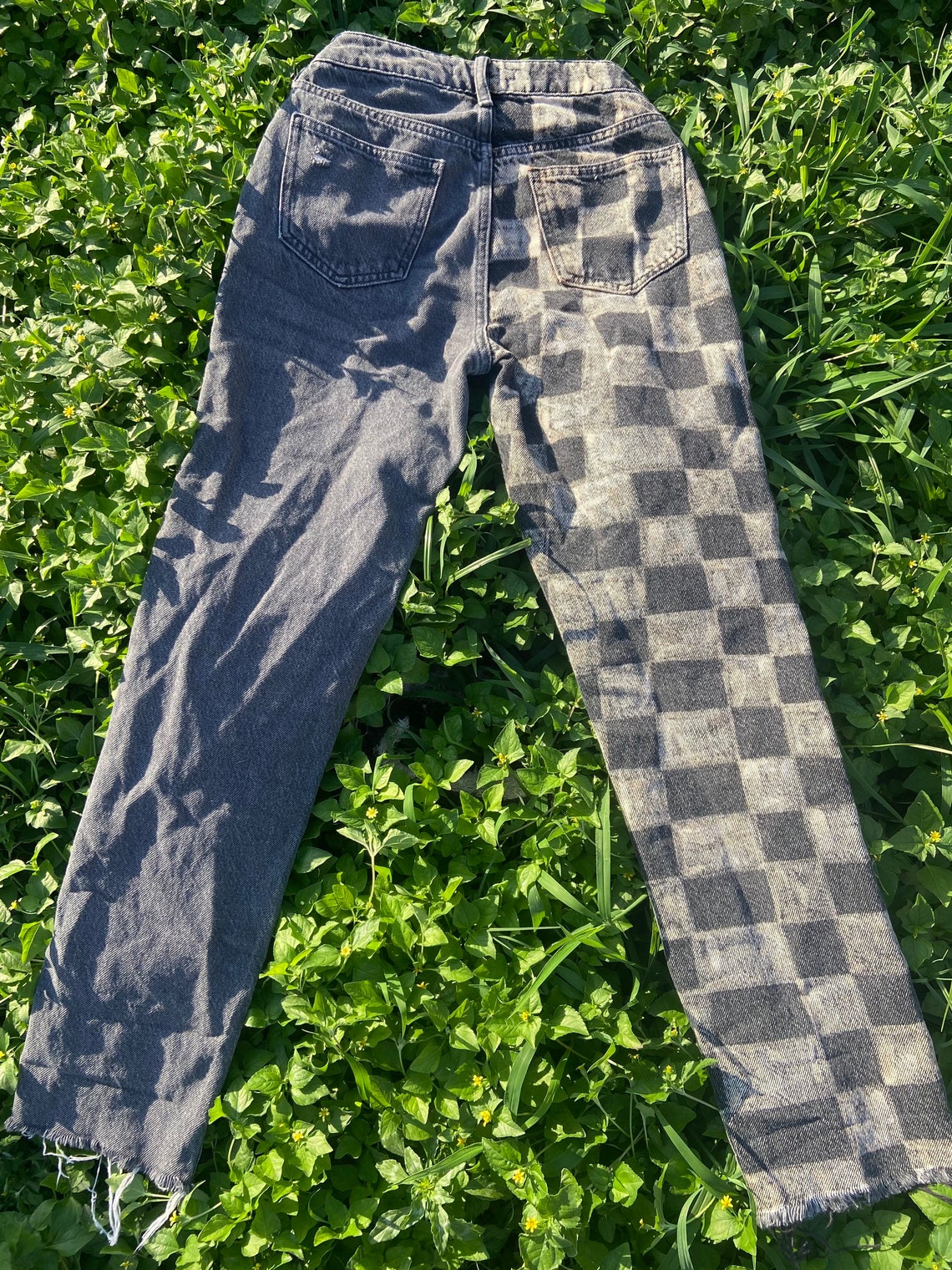 Checkered Pacsun Jeans - Etsy