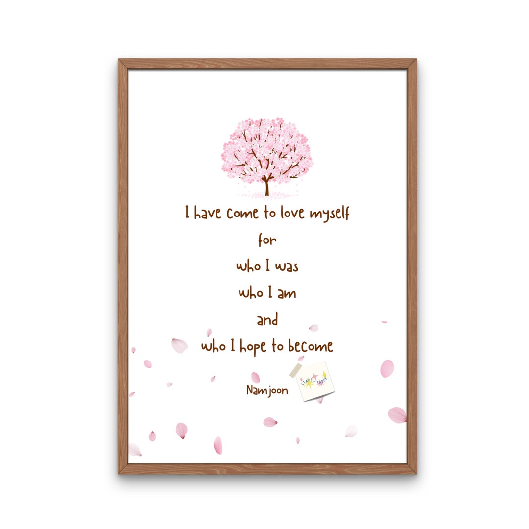 BTS Art, BTS Quotes, RM Wall Art, Digital Print, Digital Download - Etsy