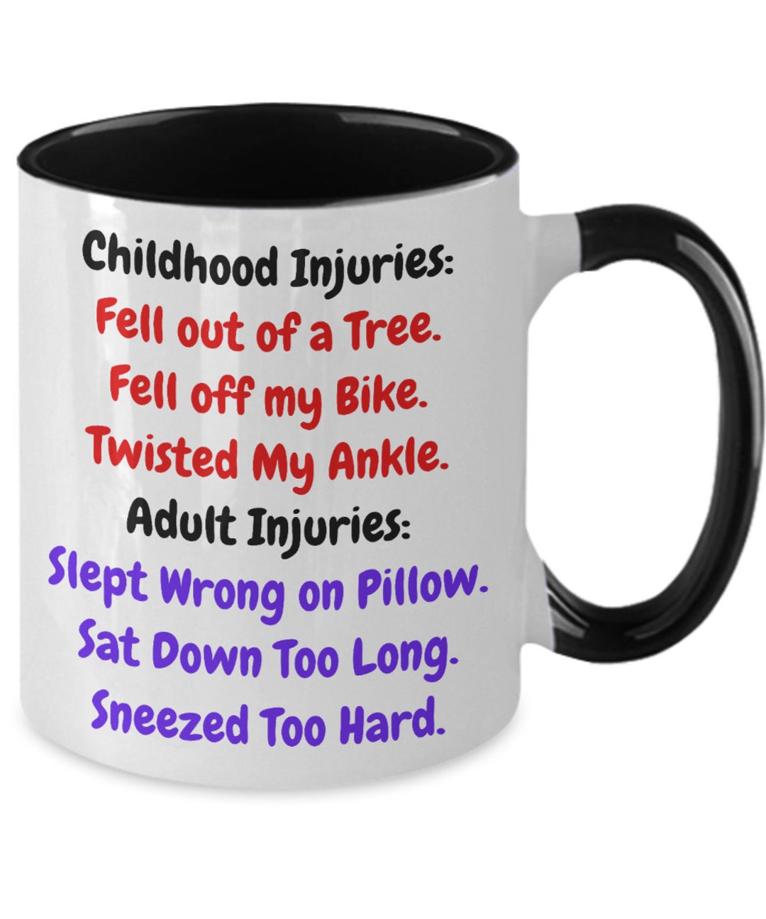 Childhood Injuries Vs Adult Injuries! Gift for Physician, Gift for ...