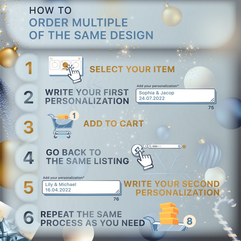 Custom Memorial Ornament, Personalized in Loving Memory Christmas ...