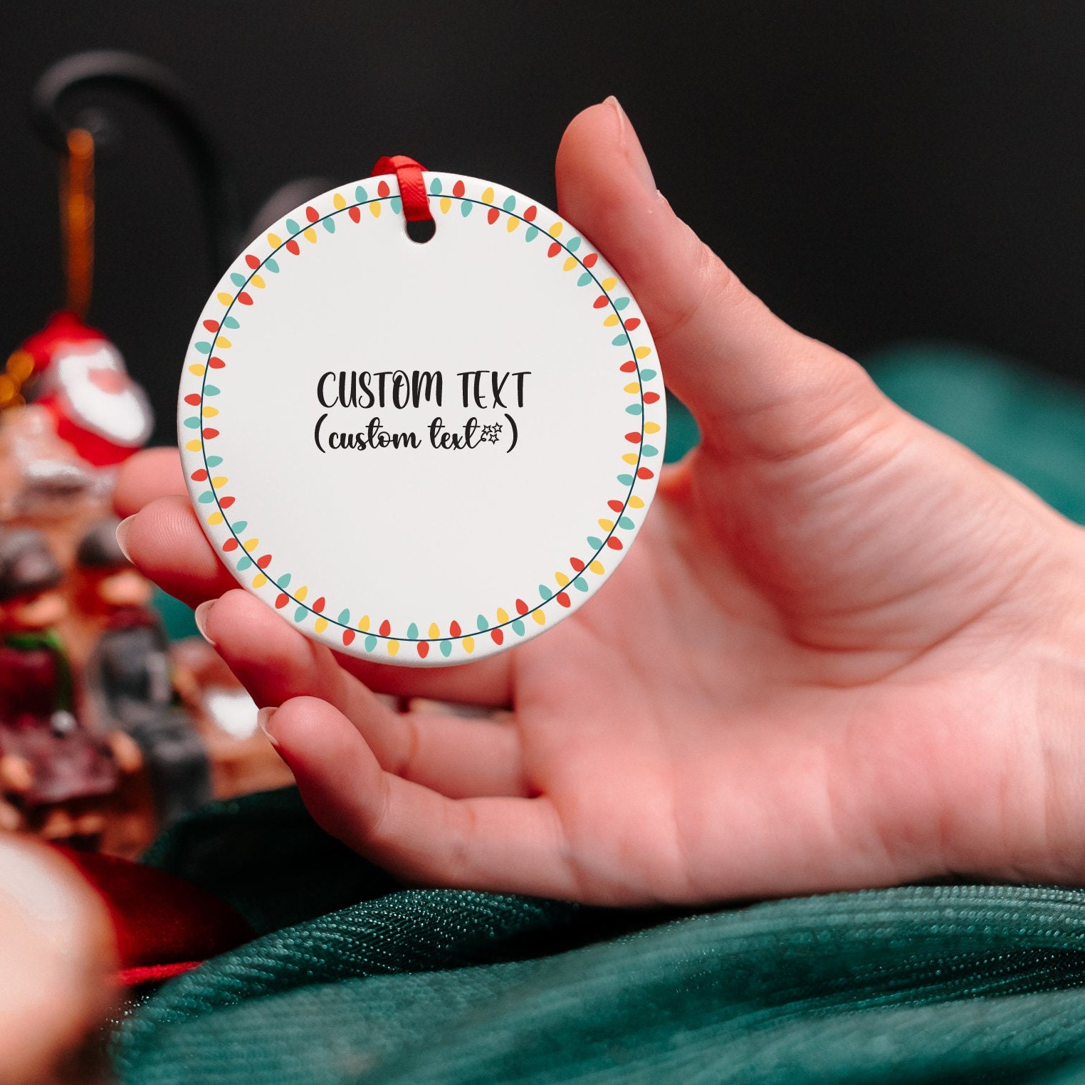 Custom Text Ornament, Personalized Ornaments, for the Person or for the ...