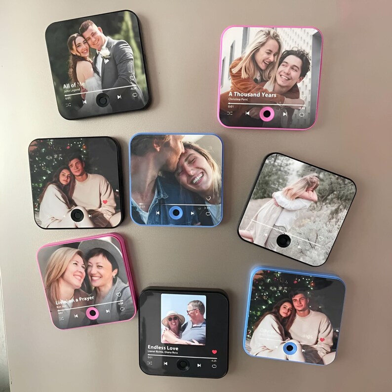 Personalized Photo Music Box Magnet, Custom Song Gift - Etsy