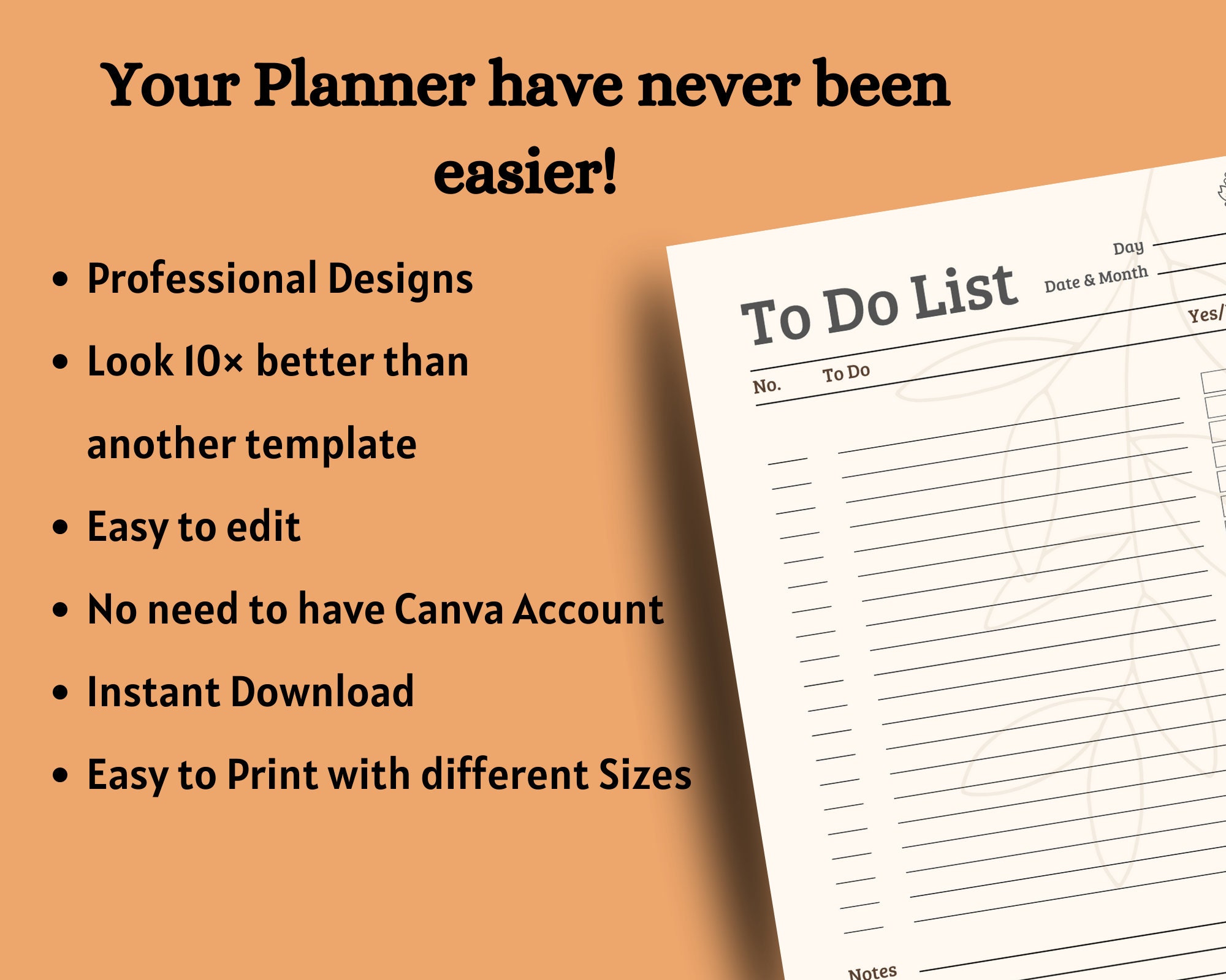 Student Minimal to Do List Printable, Simple Tasks List Template ...