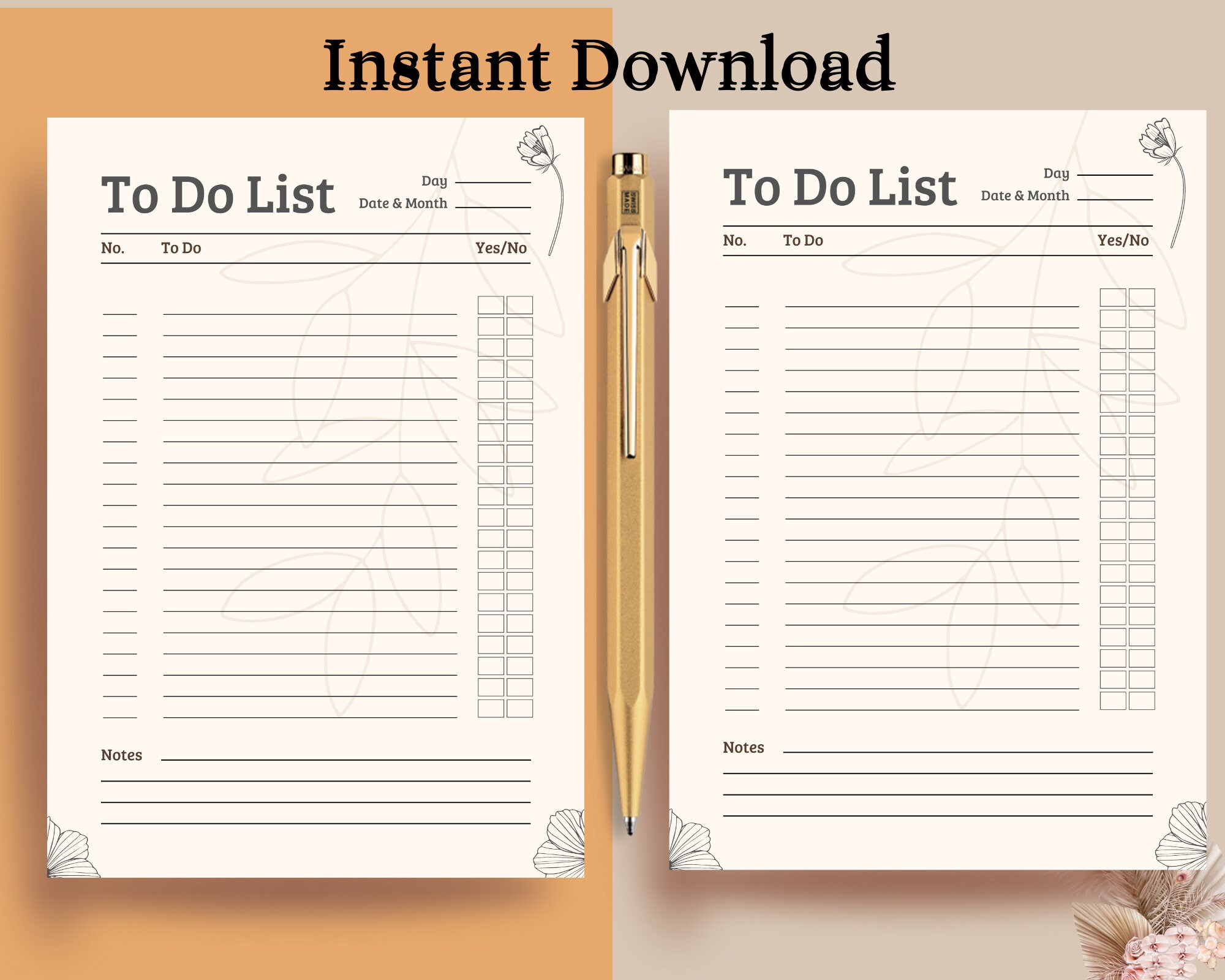 Student Minimal to Do List Printable, Simple Tasks List Template ...