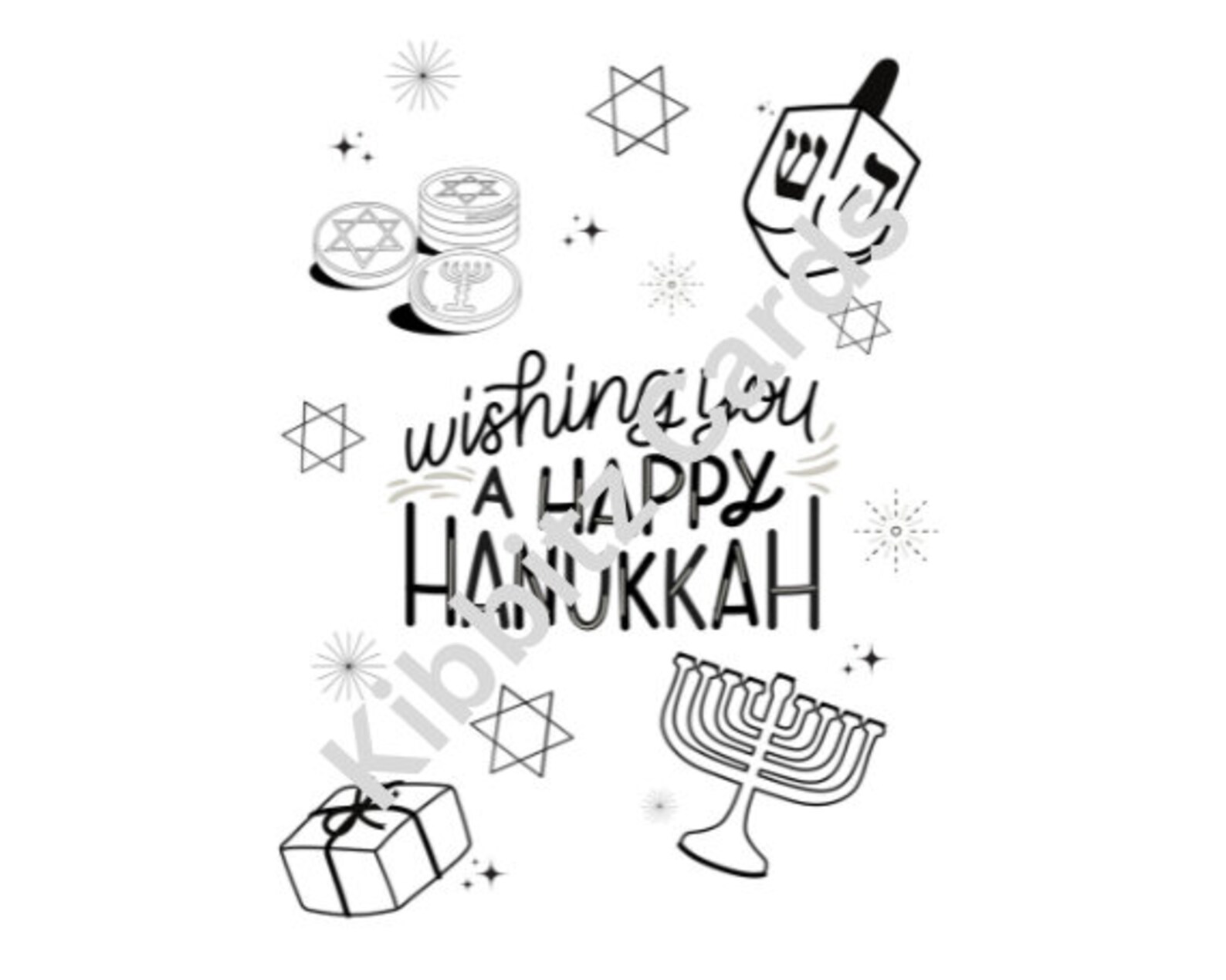 Hanukkah Coloring Pages Jewish Holiday Activity Book Digital - Etsy