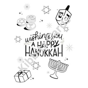 Hanukkah Coloring Pages, Jewish Holiday Activity Book, Digital Download ...